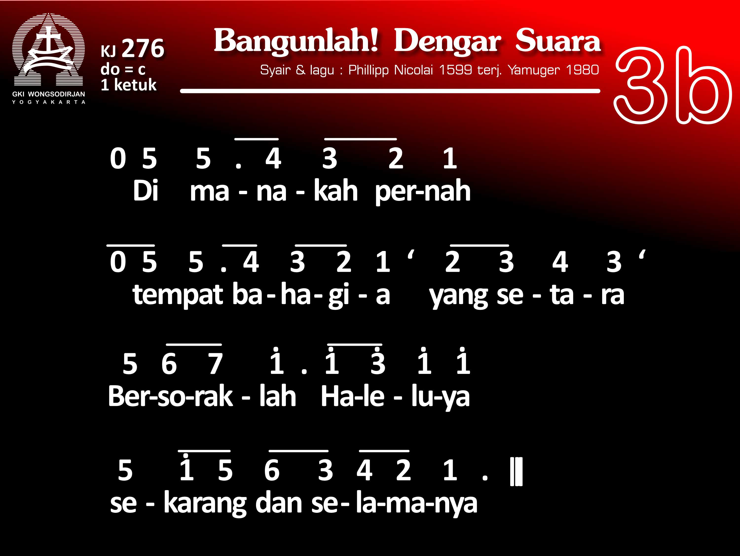 KidungOnline.com - KJ 276 BANGUNLAH! DENGAR SUARA