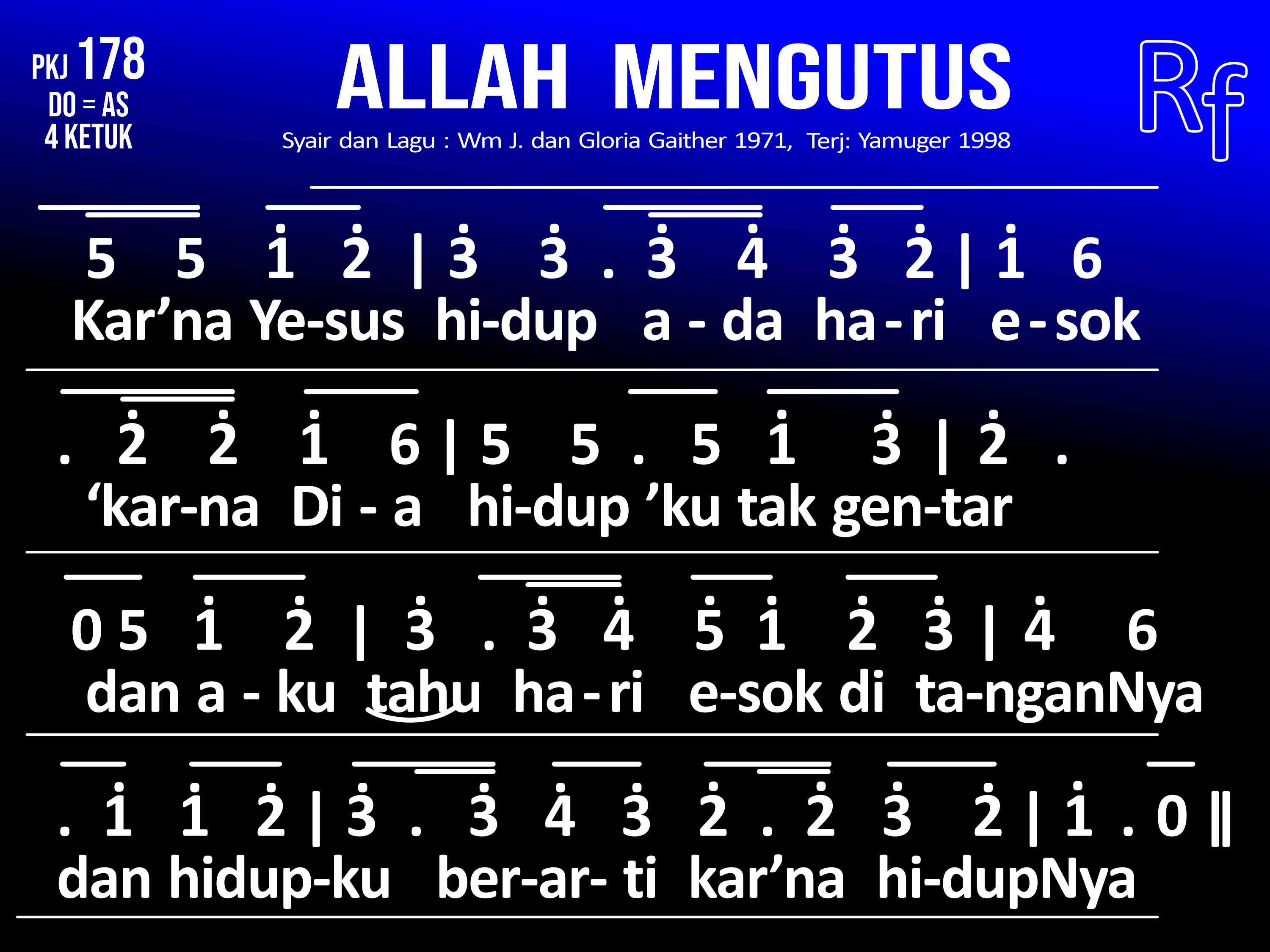 KidungOnline.com - PKJ 178 ALLAH MENGUTUS